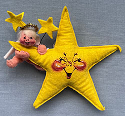 Annalee 3" Angel with 7" Tree Top Star Ornament - Mint - 1994-1995 ...