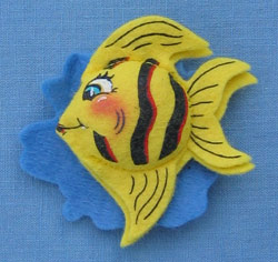 Annalee 3" Yellow Angel Fish Magnet - Mint - 2000 - 972400y