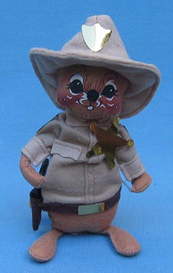 Annalee 7" Sheriff Mouse - Mint - 1991 - 993091oxt
