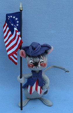 Annalee 7" Patriotic Colonial Boy Mouse - Very Good - M493-75sqxt